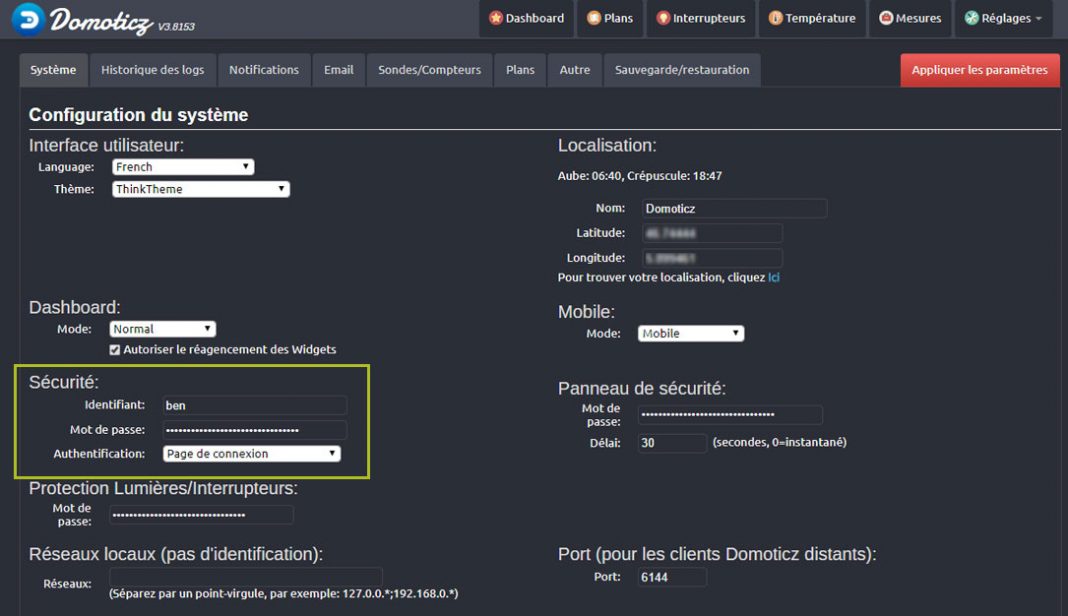 Domoticz : Accès extérieur et notifications | Tutomotique